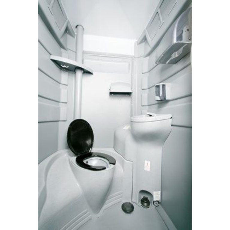 VIP Flush Toilet with Hand Sink & Solar Light | Executive Bathrooms Plus